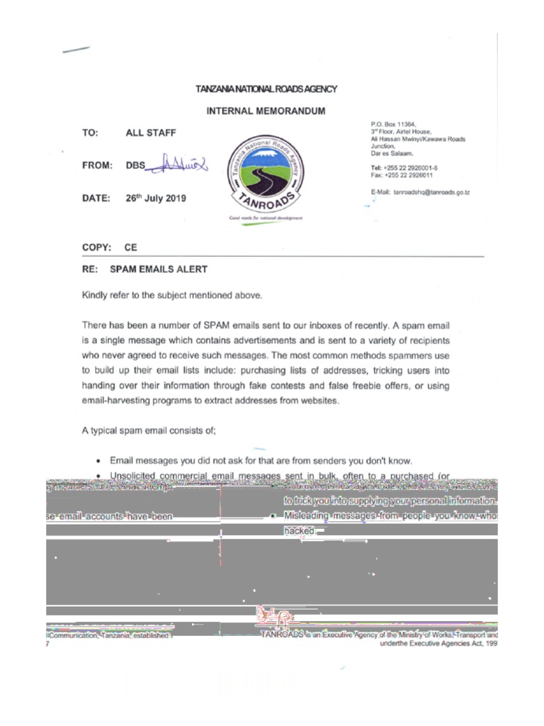 Spam Alert PDF | PDF | Email Spam | Phishing