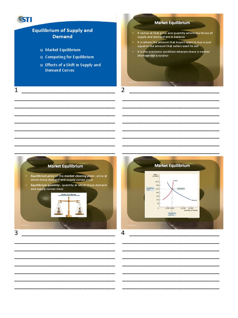 Eco4 PDF | PDF | Supply And Demand | Economic Equilibrium