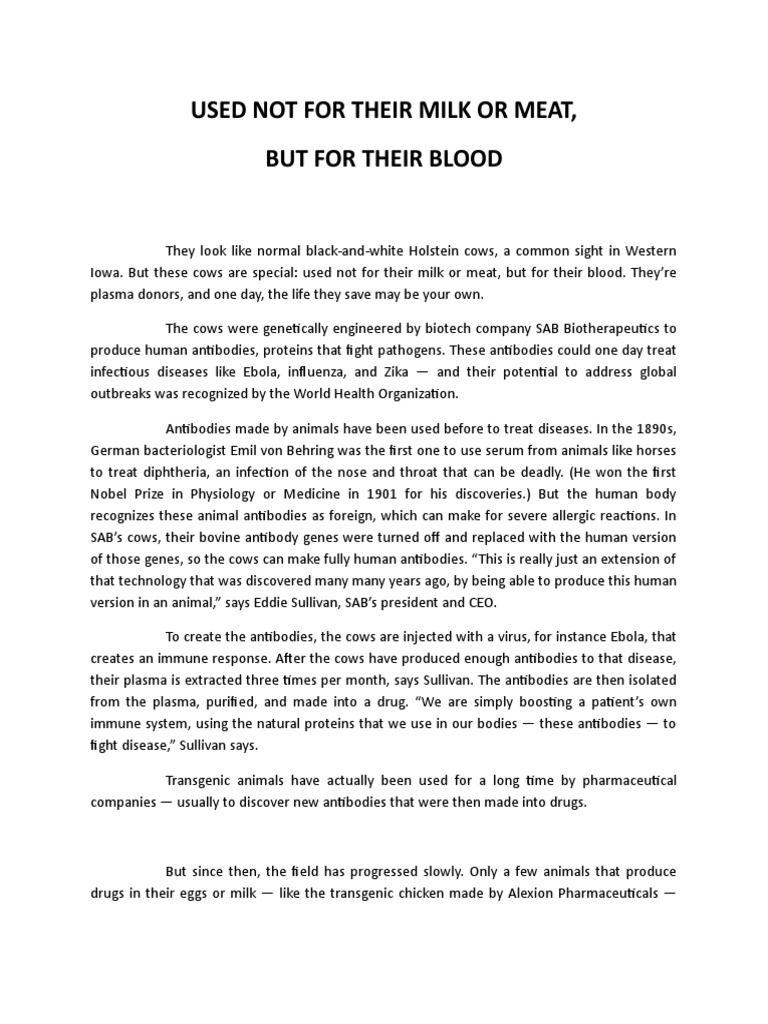 Genetic Engineering Position Paper | PDF | Infection | Antibody