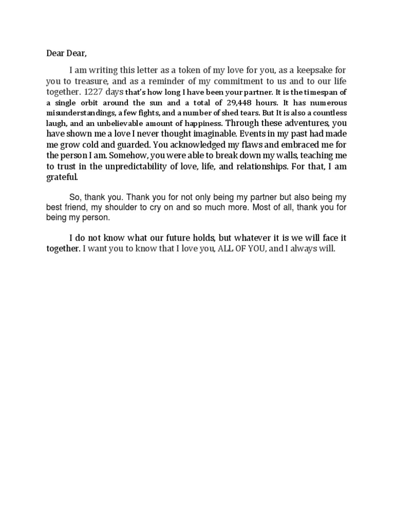 Dear Dear | PDF