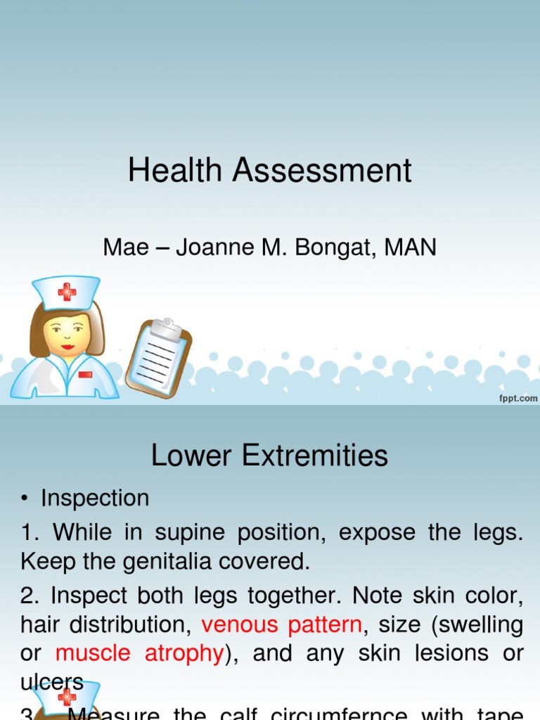 Assess Lower Extremities Health | PDF | Human Leg | Anatomical Terms Of ...