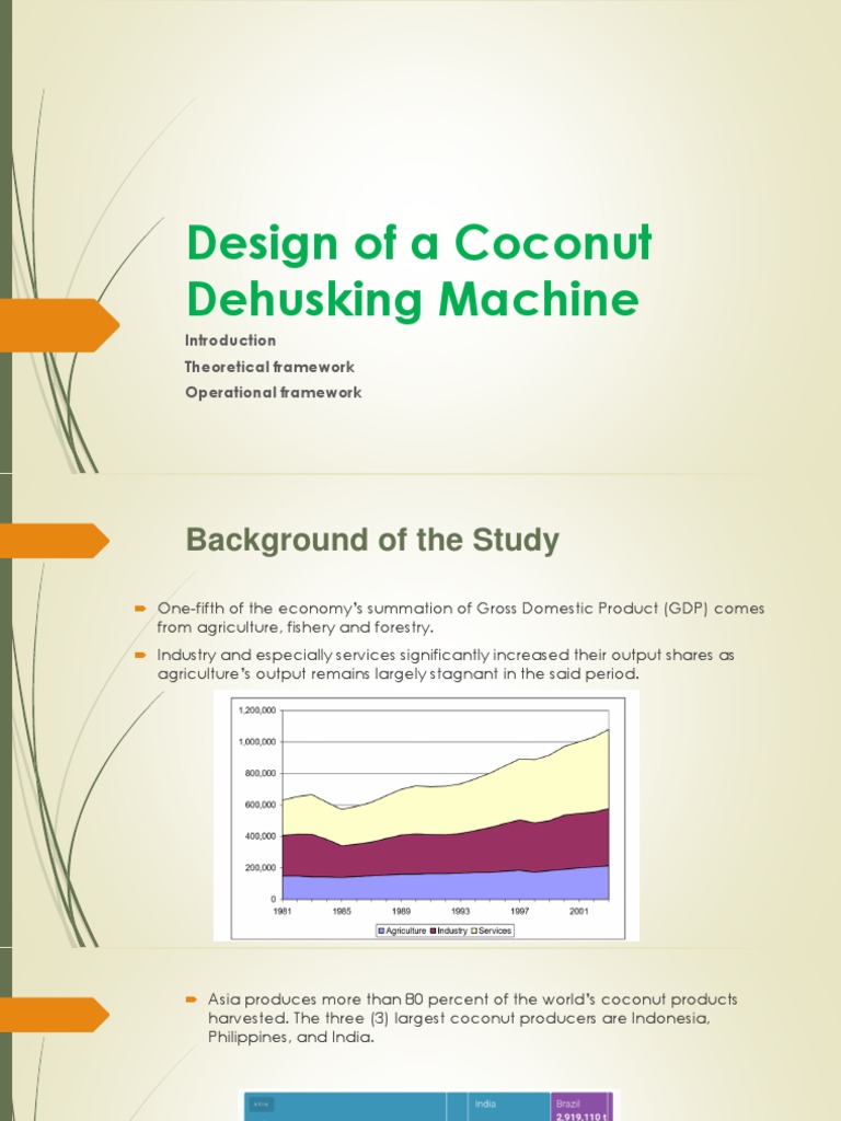 Design of A Coconut Dehusking Machine | PDF | Gear | Agriculture