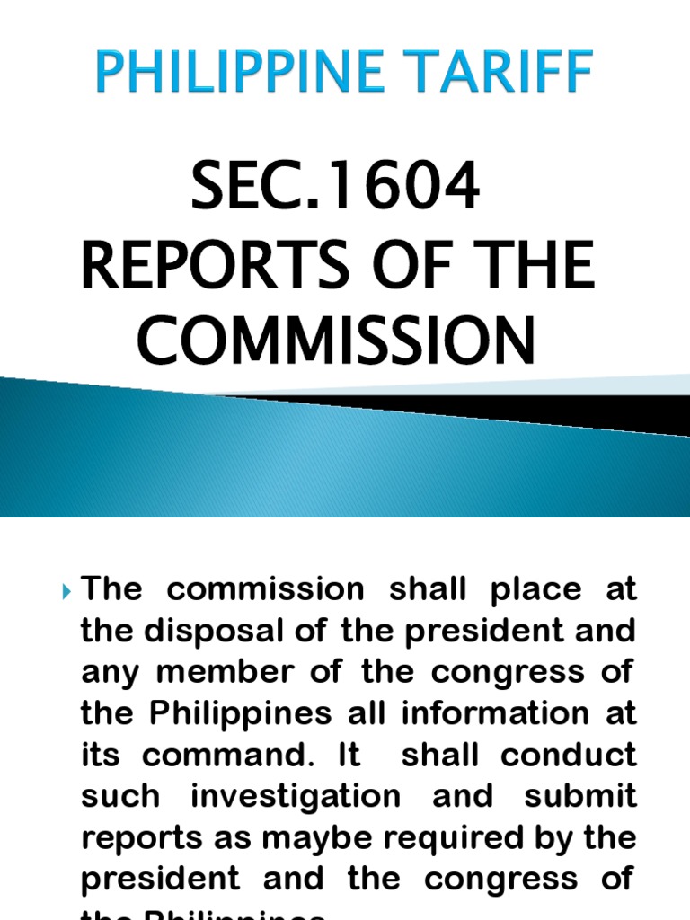 Philippine Tariff | PDF
