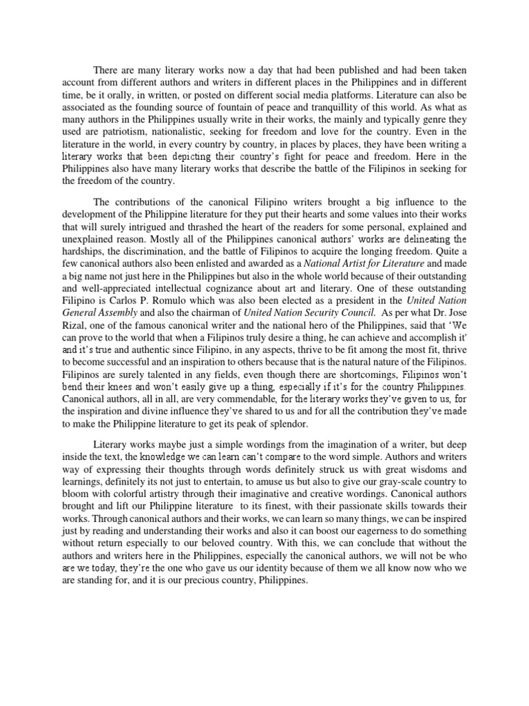Canonical Authors | Philippines