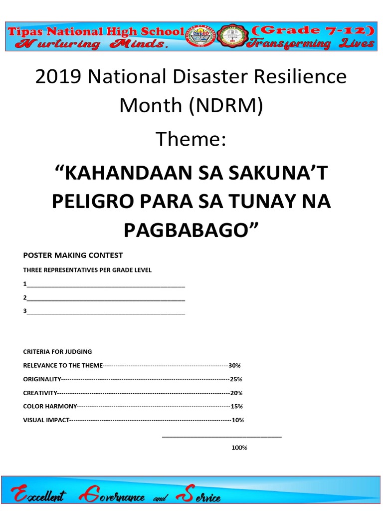 2019 NDRM Poster Contest Criteria | PDF