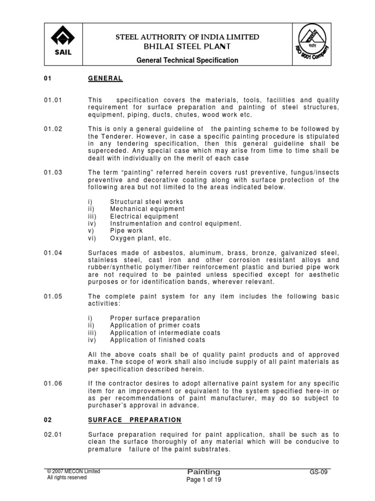 Gs 09 Painting | PDF | Paint | Epoxy