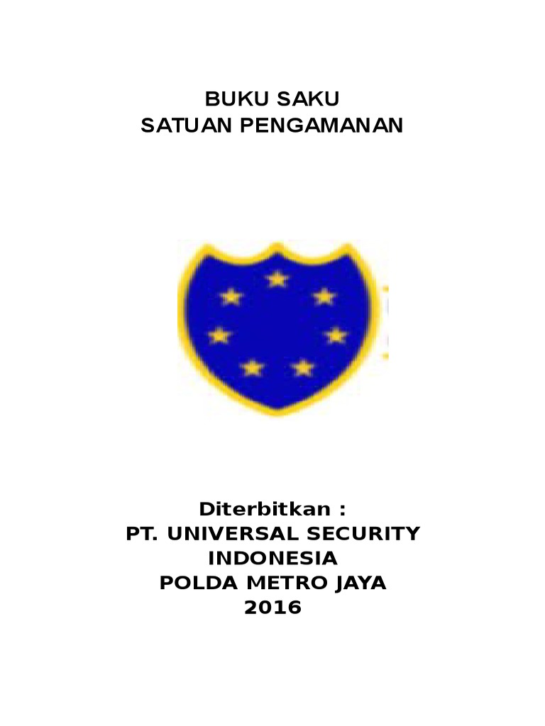 Buku Saku Satuan Pengamanan | PDF