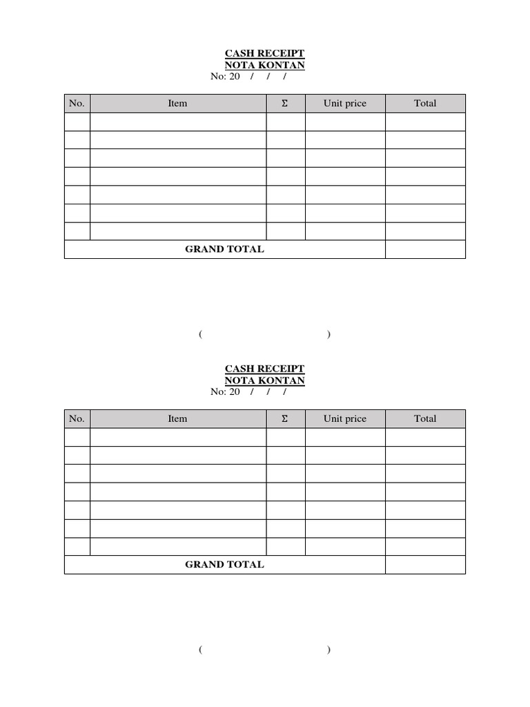 Nota Pembelian | PDF