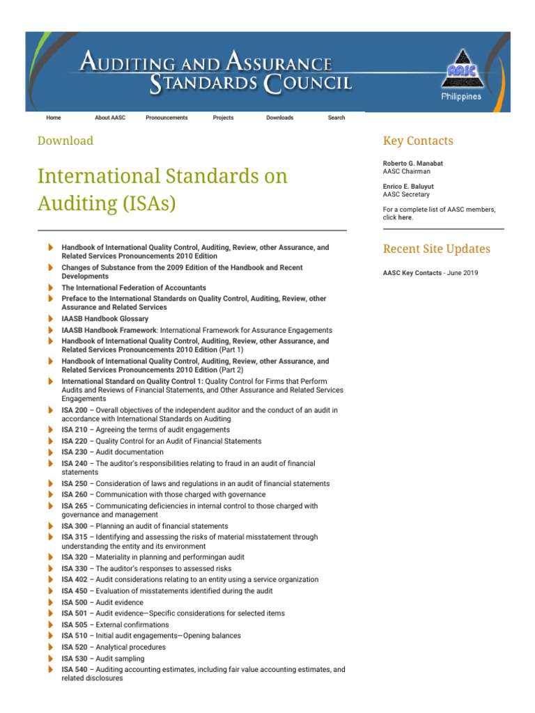 Applied Aud Standards PDF | PDF | Auditor's Report | Audit