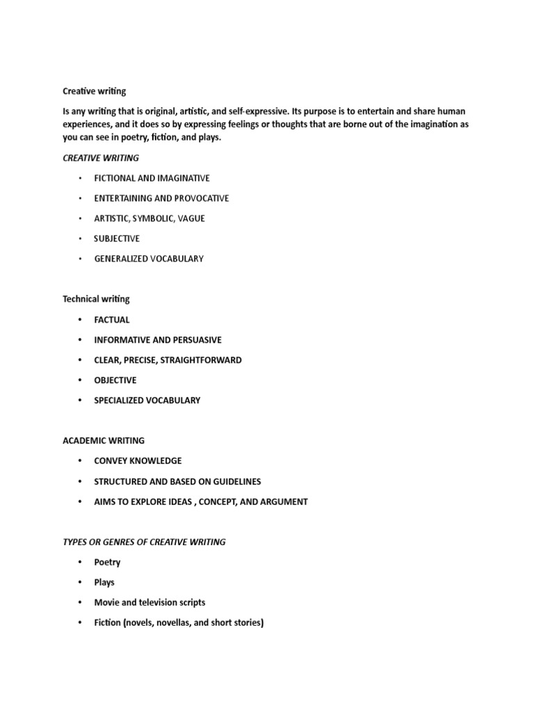 Creative Writing REVIEWER | PDF | Rhyme | Poetry