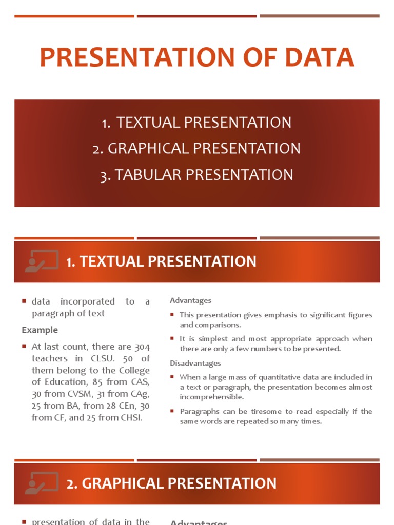 Lesson 2 Presentation of Data | PDF | Chart | Histogram