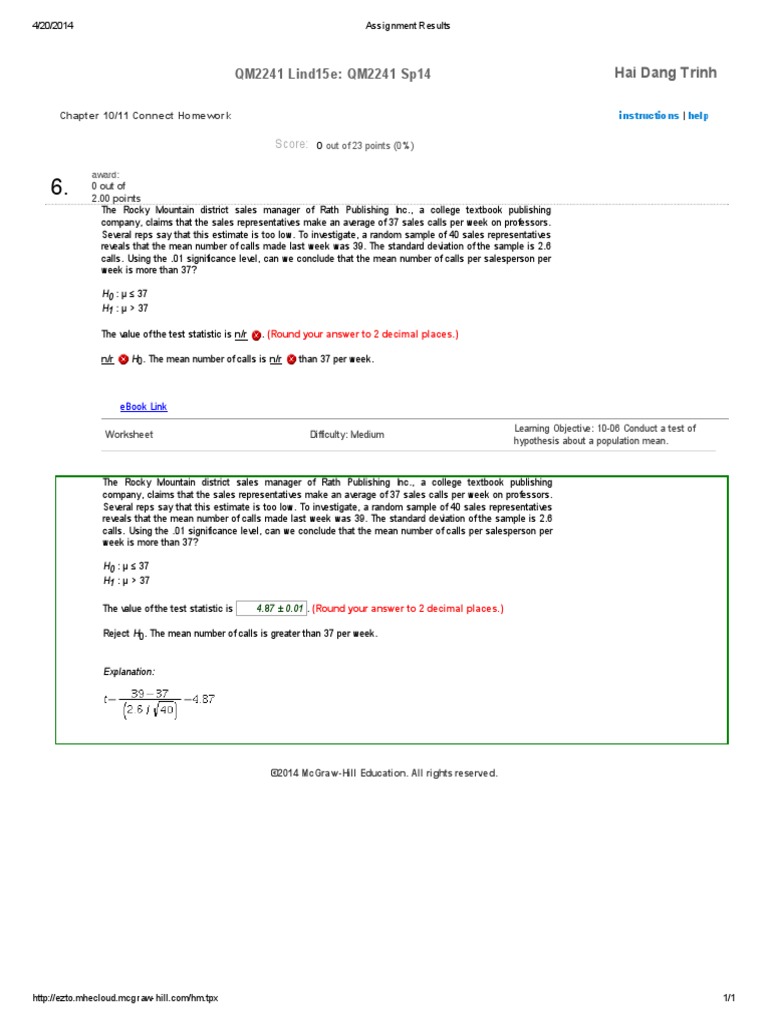 Assignment Results PDF | PDF | Tests | Evaluation Methods
