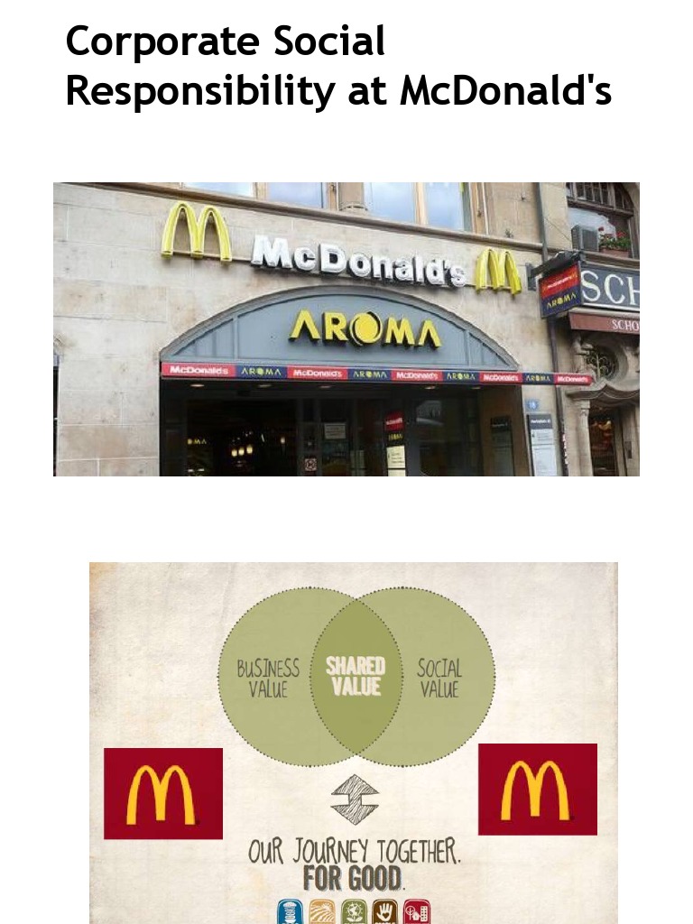Corporate Social Responsibility at Mcdonald'S | PDF | Mc Donald's ...