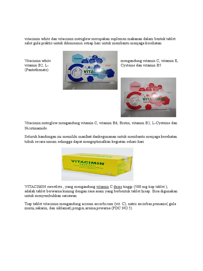 Obat Vitamin Dan Mineral | PDF