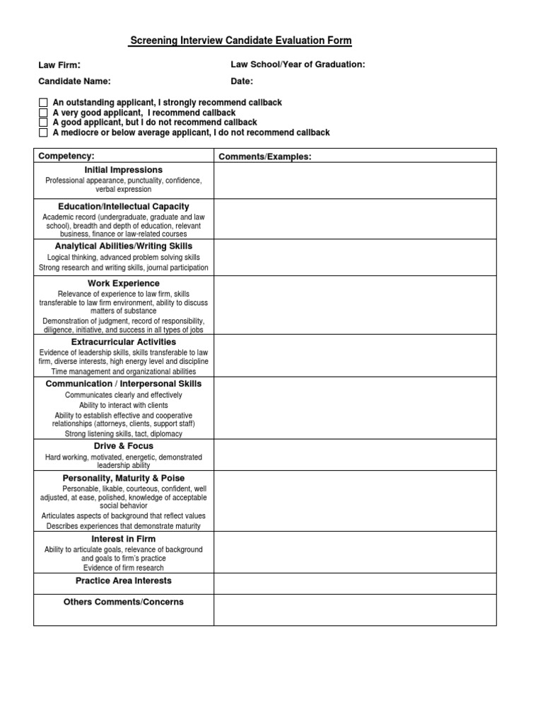 1L Interview Skills Mini Clinic Handouts | PDF | Leadership | Law Firm