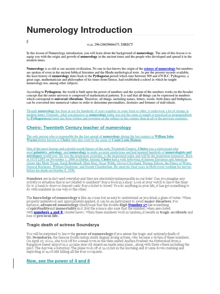 Dasa System in Numerology | PDF | Planets In Astrology | Astrological Sign