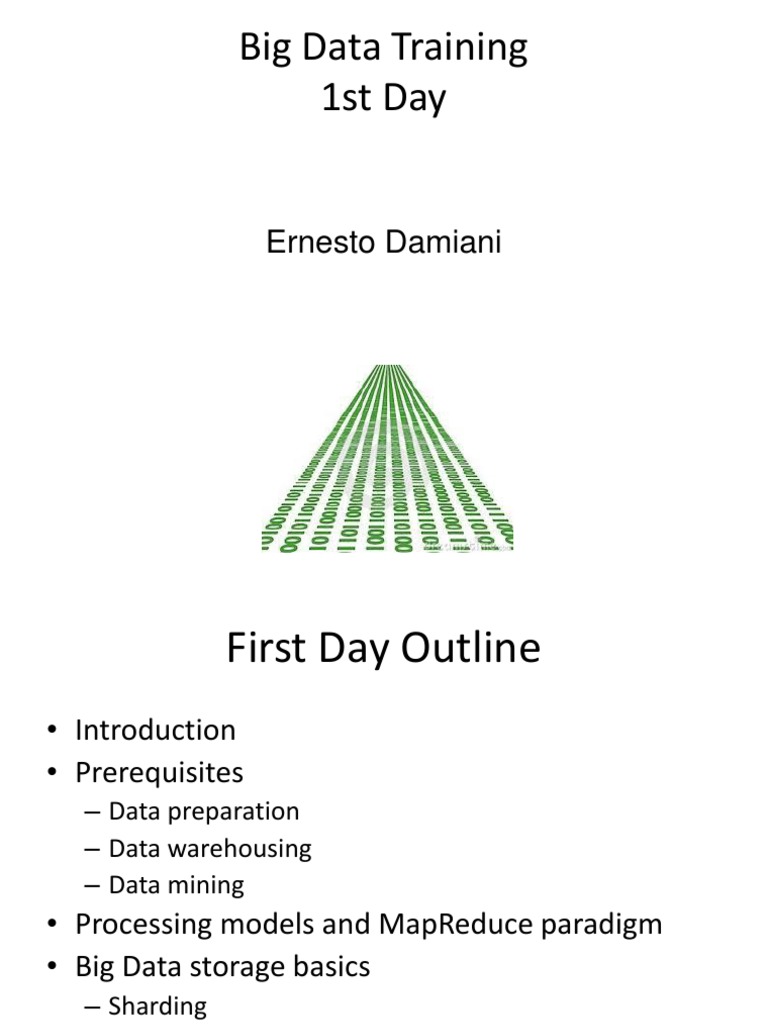 Presentation EBTIC D1 M1 | PDF | Map Reduce | No Sql