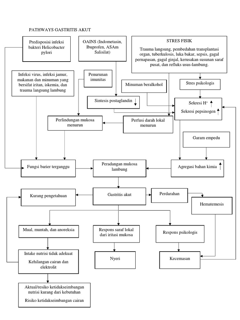 Pathways Gastritis Akut | PDF