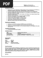 CV Template, Sample, Design | PDF | Sap Se | Business Process