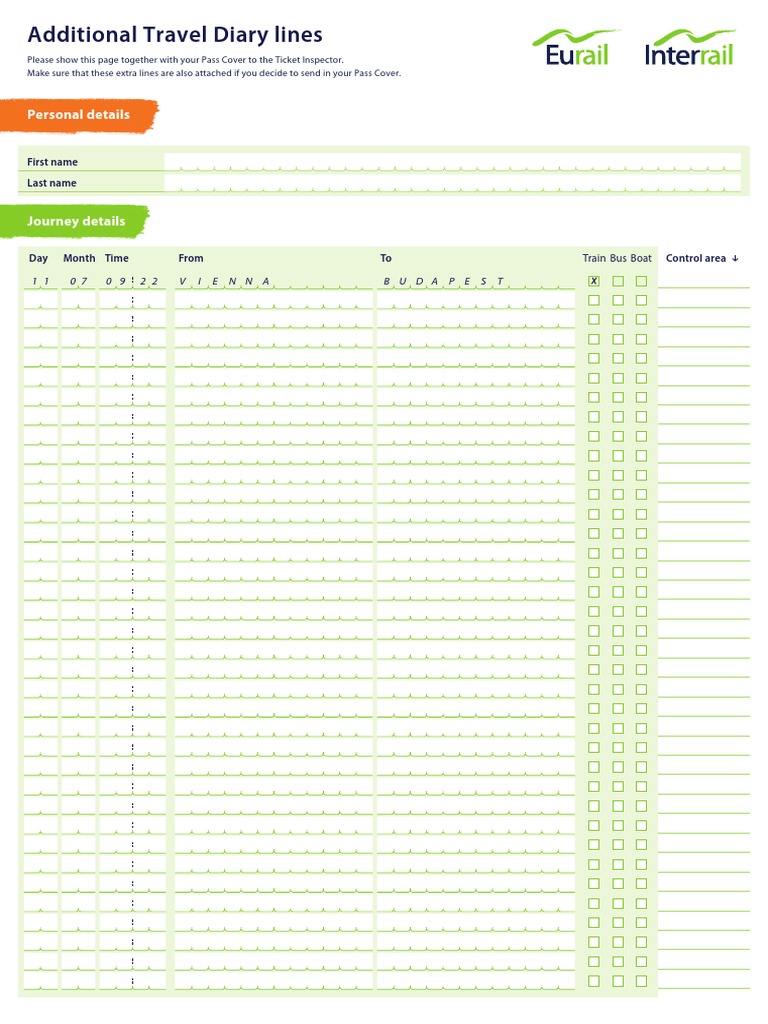 Additional Travel Diary Lines | PDF | Public Transport | Transport