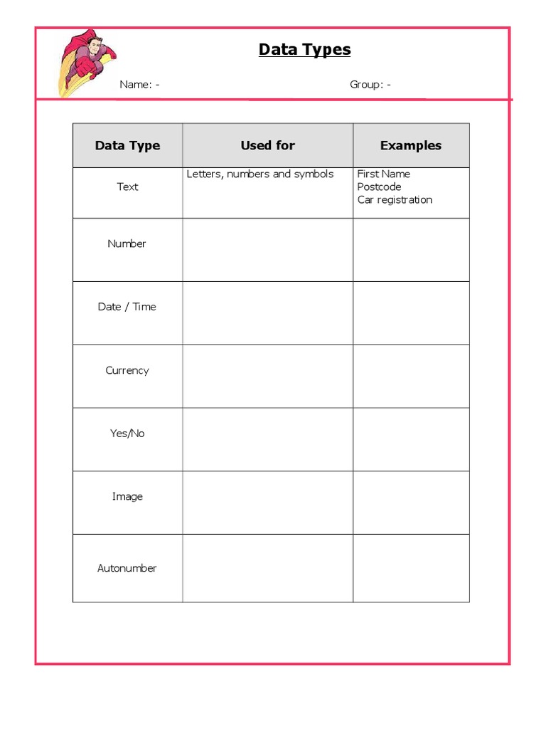 Data Types Individual Task | PDF
