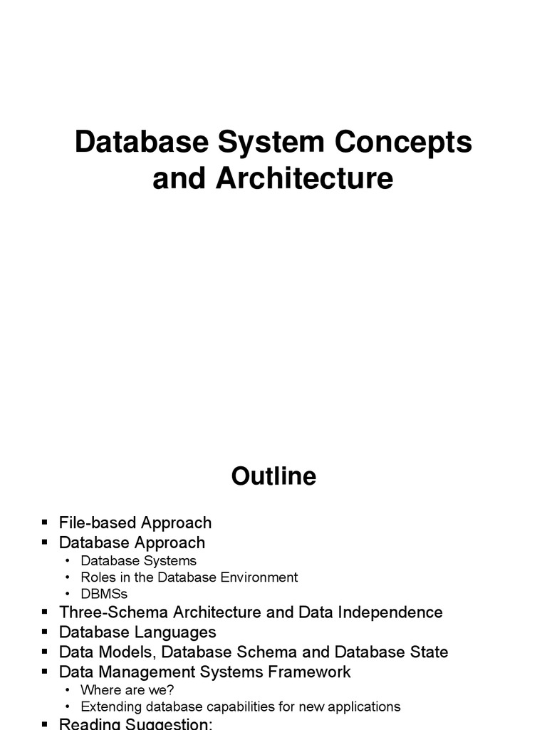 DTB S T C T Database System Concepts and Architecture and Architecture | PDF | Conceptual Model ...