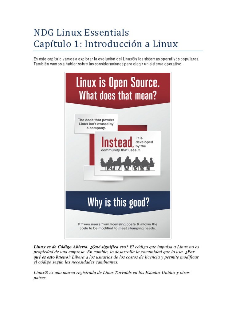 NDG Linux Essentials - Capítulo 01 - Introducción A Linux | PDF | Distribución de Linux ...