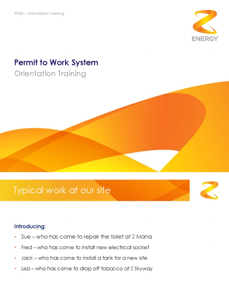 Permit To Work System PI Training V3 | PDF | Personal Protective ...