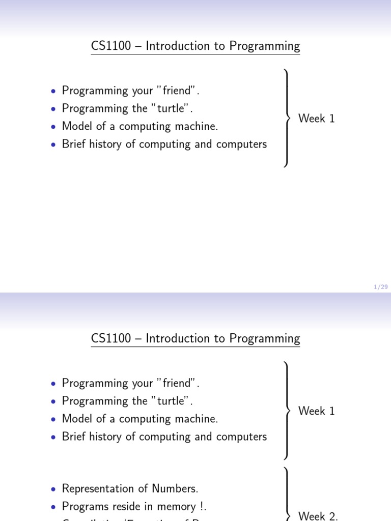 CS1100 - Introduction To Programming | Download Free PDF | Ascii ...