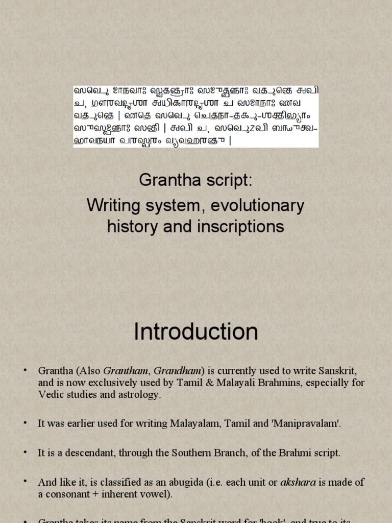 Learn Grantha Script | PDF | Writing | Languages Of India