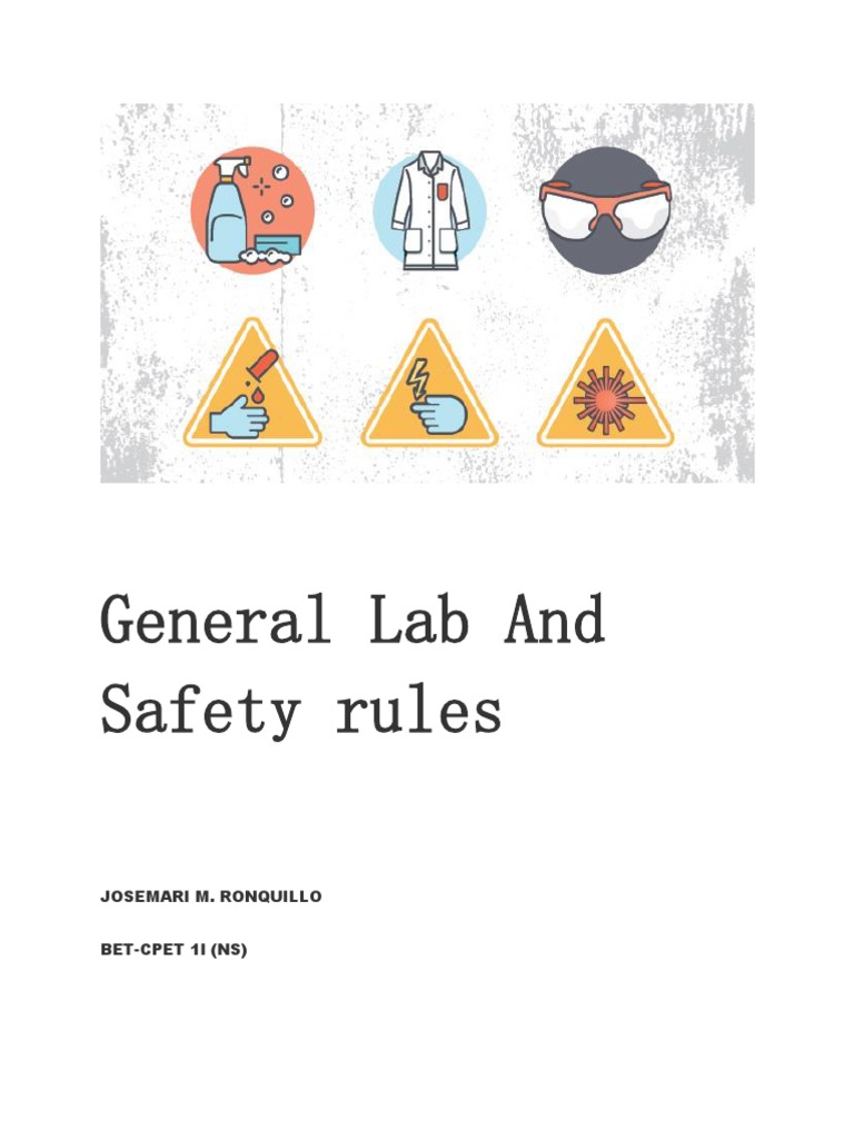 General Lab and Safety Rules | PDF | Ionizing Radiation ...