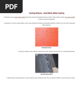 Blowhole Defect in Sand Casting | PDF | Casting (Metalworking) | Procedural Knowledge
