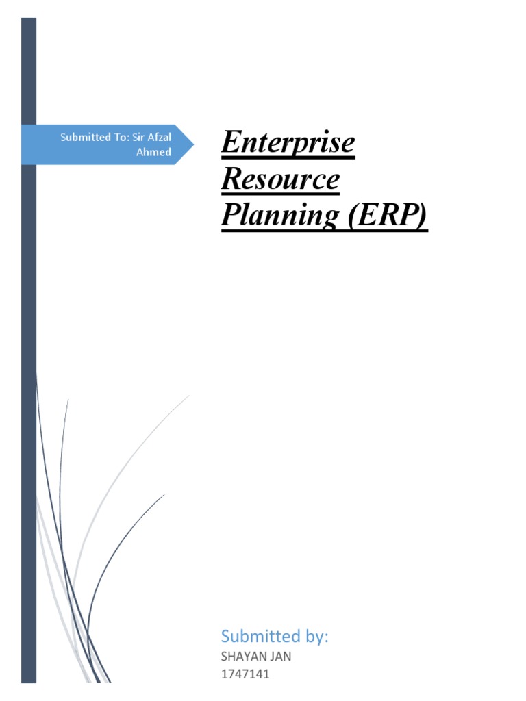 Enterprise Resource Planning | PDF | Enterprise Resource Planning ...
