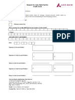 Axis Bank Customer Request Form | PDF | Banking | Banks
