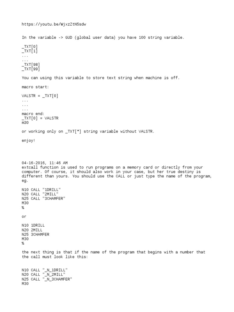 Siemens Macro Examples | Download Free PDF | Text File | Computer Programming