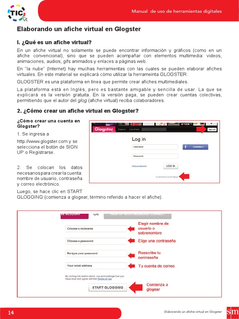 Elaborando Un Afiche Virtual en Glogster | PDF | Póster | Internet