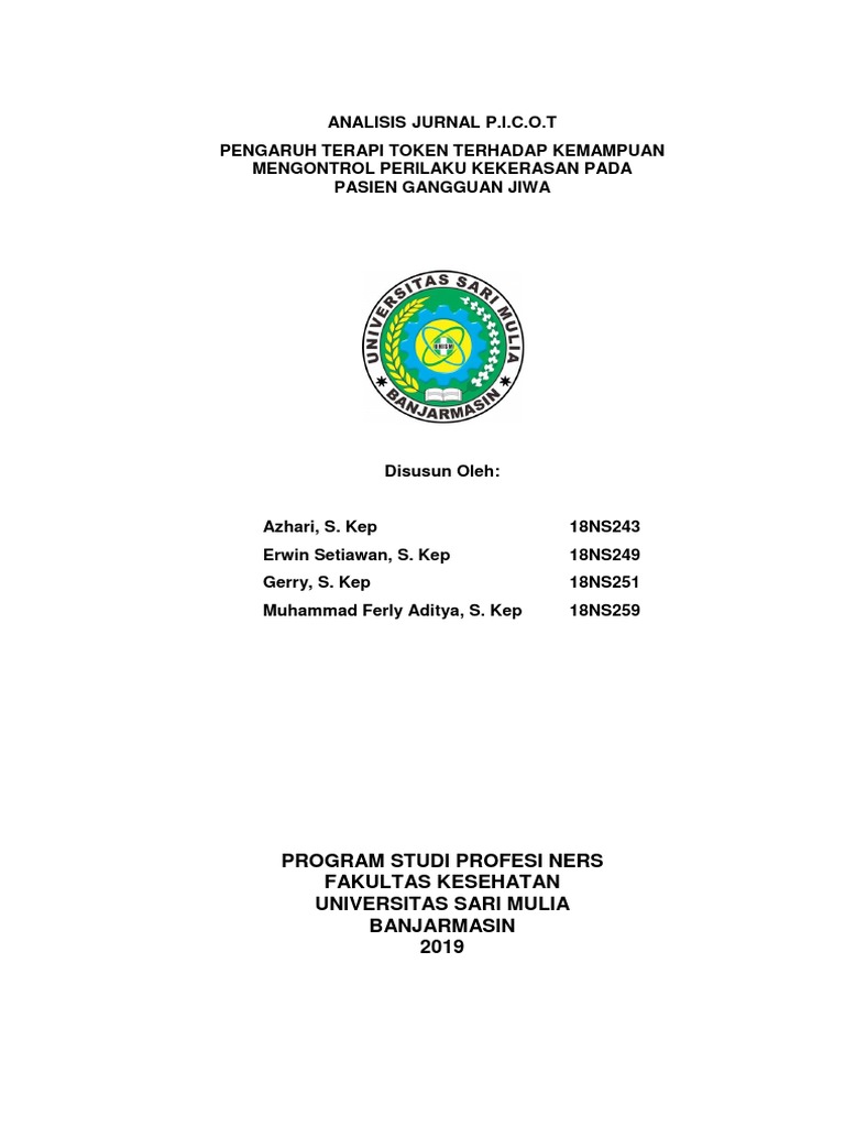 Pengaruh Terapi Token pada Kontrol Kekerasan | PDF