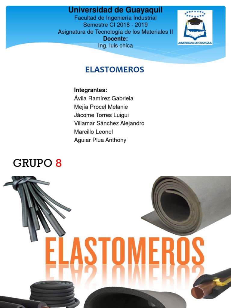 ELASTOMEROS | PDF | Elastómero | Poliestireno