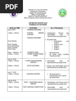 Activity Proposal For Nutrition Month Celebration 2018 | PDF | Foods ...
