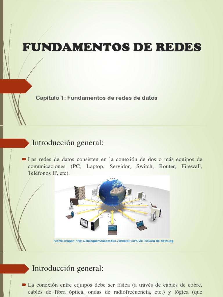 Fundamentos Redes Cap1 Clase1 | PDF | Dirección IP | Enrutador (Computación)