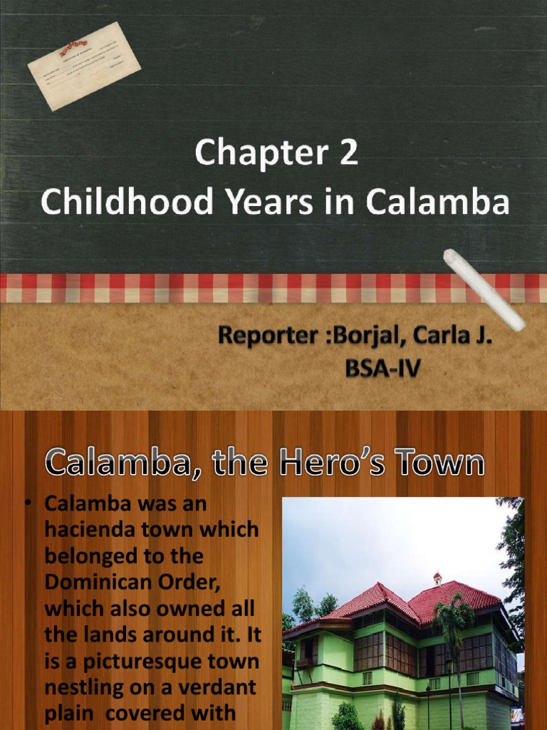 CHAPTER 2-Childhood Years in Calamba | PDF