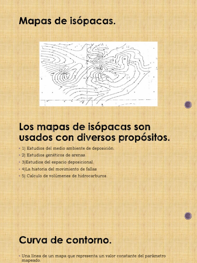 Mapas de Isópacas | PDF