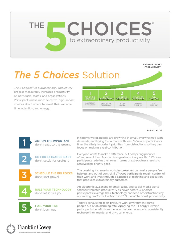 The 5 Choices The Process2 | PDF