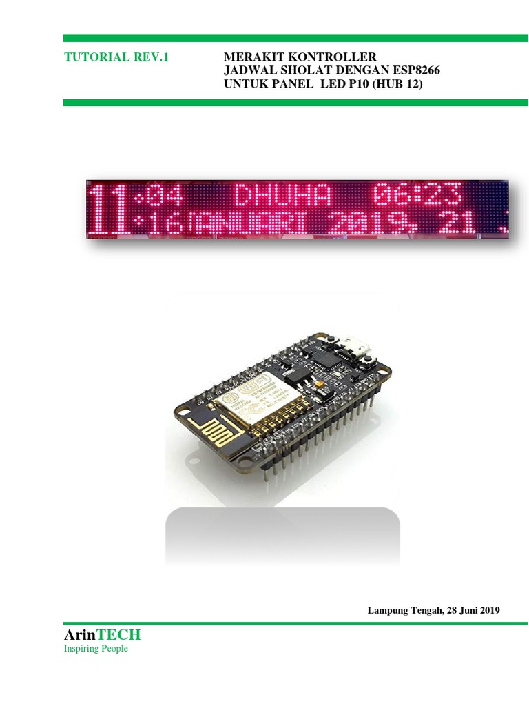 Merakit Kontroller JWS Dengan ESP8266 - REV-1 | PDF