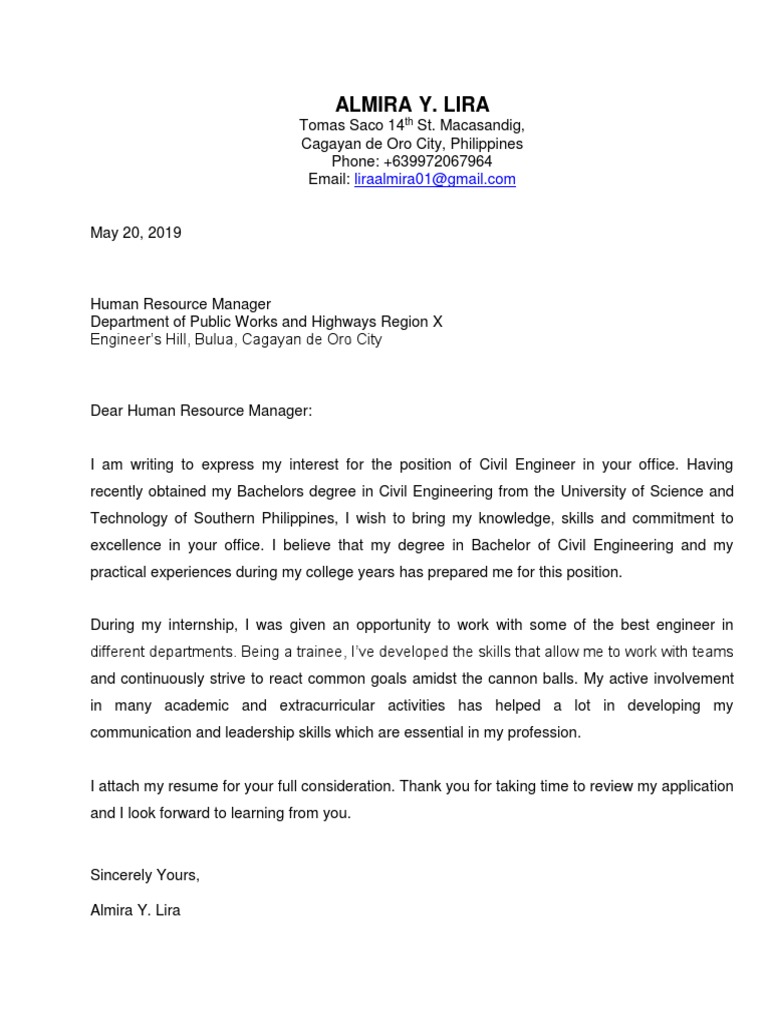 App Letter | PDF | Career & Growth