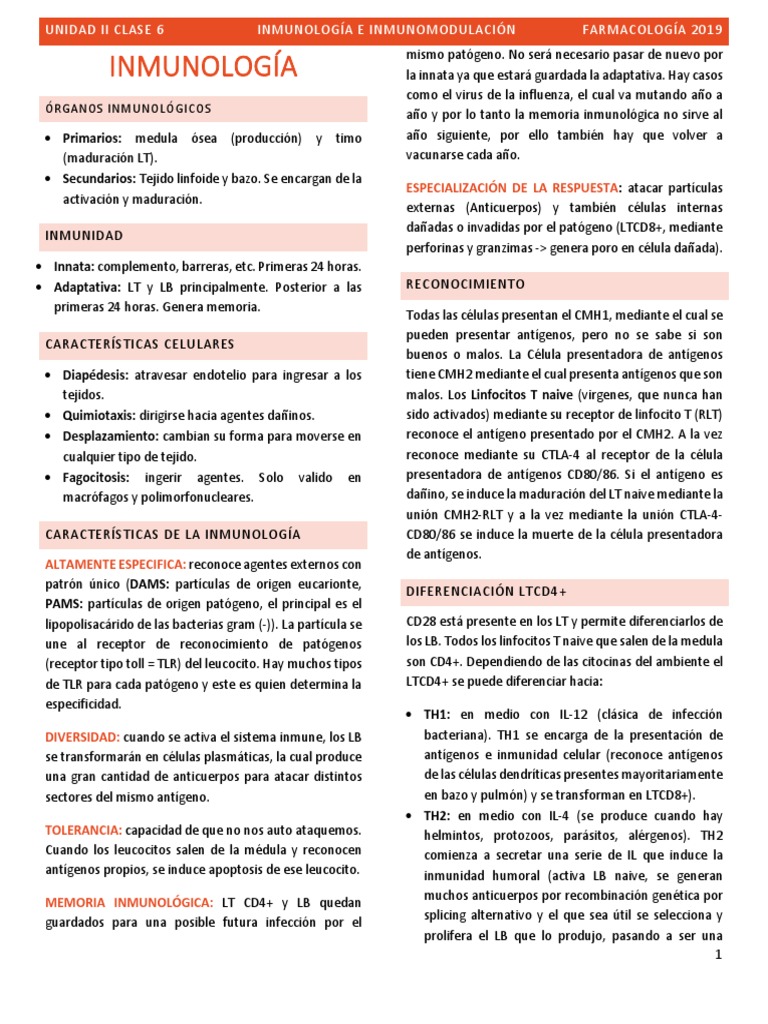 Inmunología e Inmunomodulación | PDF | Sistema inmune | Célula T