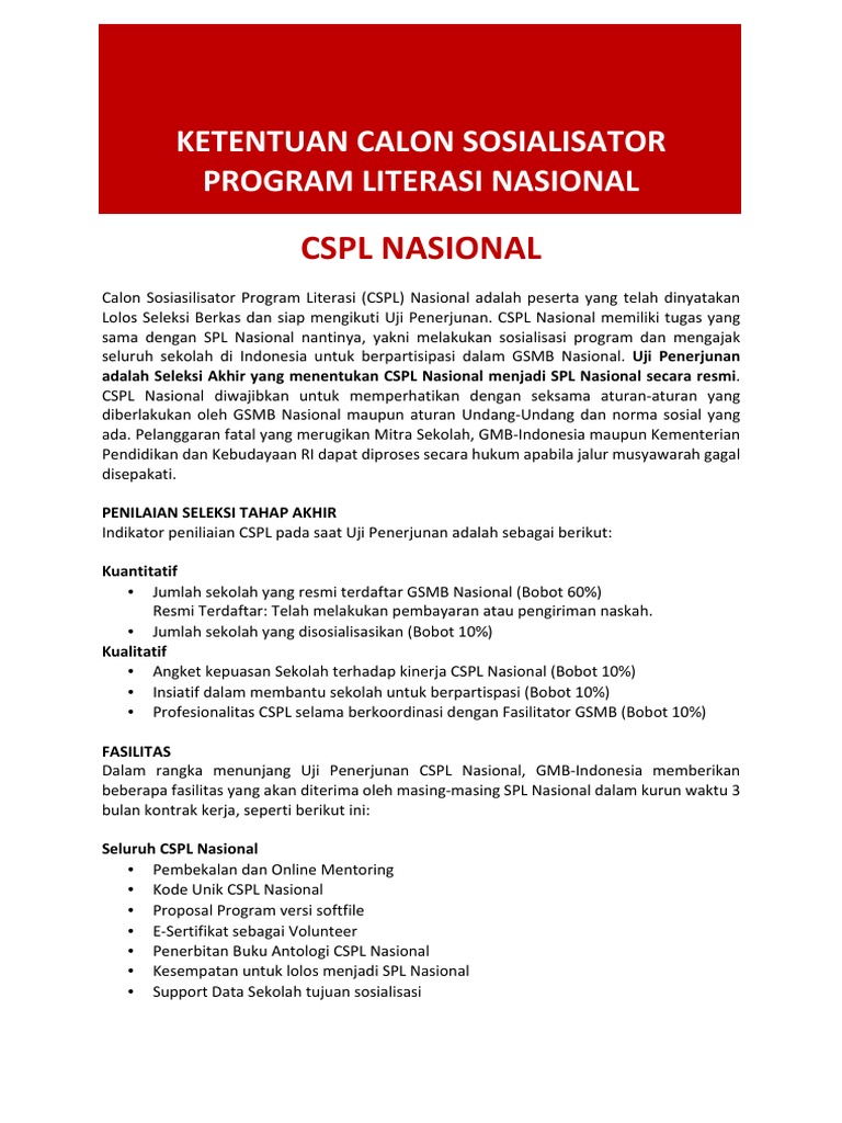 CSPL Nasional | PDF