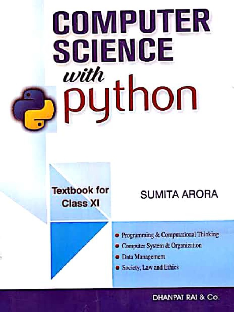 Sumita Arora Class Xi Computer Science With Python PDF | Free Software ...