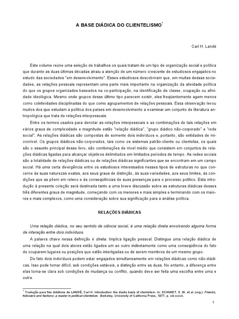 Aula 6 Carl Landé | PDF | Lei das Obrigações | Sociedade