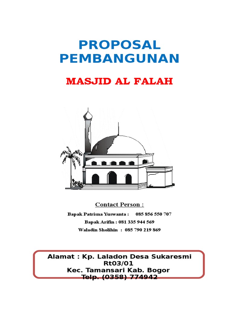 Contoh Proposal Masjid | PDF